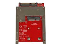 StarTech.com mSATA SSD to 2.5in SATA Adapter Converter - mSATA to SATA Adapter for 2.5in bay ...
