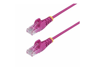 StarTech.com 5m Pink Slim CAT6 Ethernet Cable, Snagless, 28AWG, LSZH ...