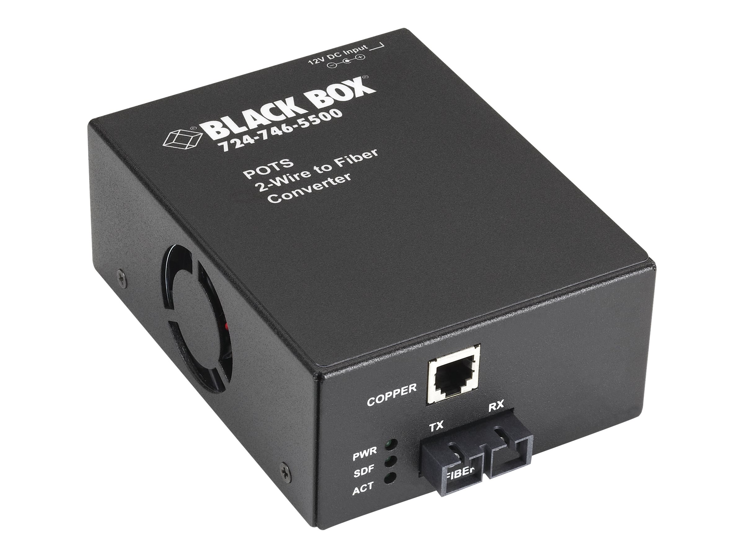 Black Box POTS 2-Wire to Fiber Converter | www.shi.com