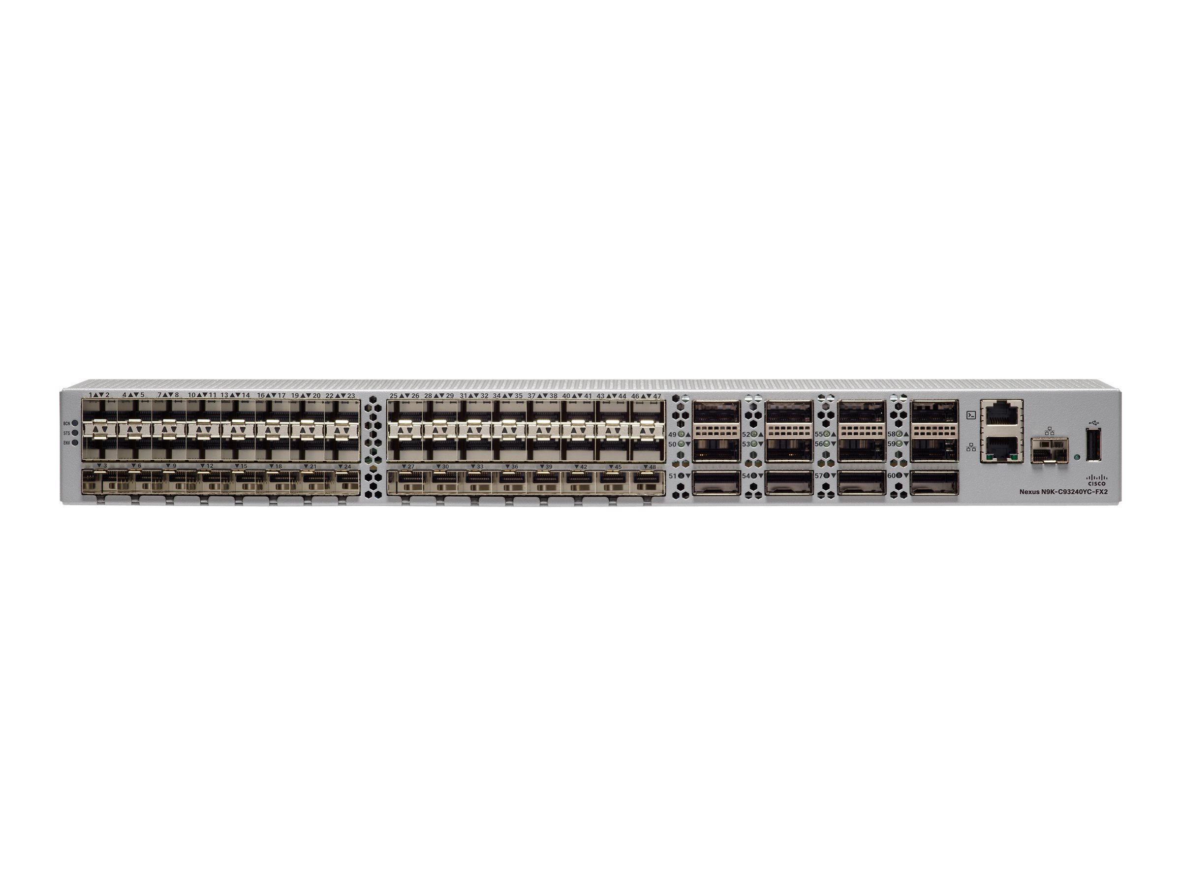 Cisco Nexus 93240YC-FX2 - switch - 48 ports - managed - rack-mountable ...