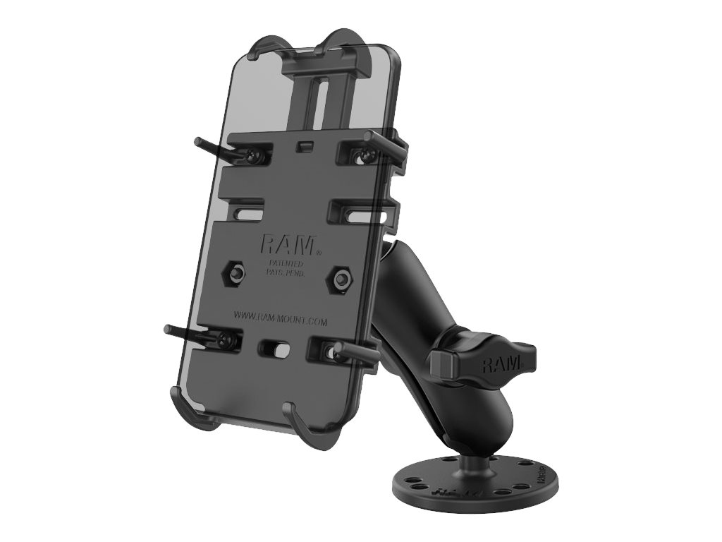 RAM Quick-Grip Spring Loaded Phone Mount with Drill-Down Base | SHI
