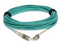 AddOn 15m HP QK735A Compatible LC OM4 Aqua Patch Cable - patch cable ...