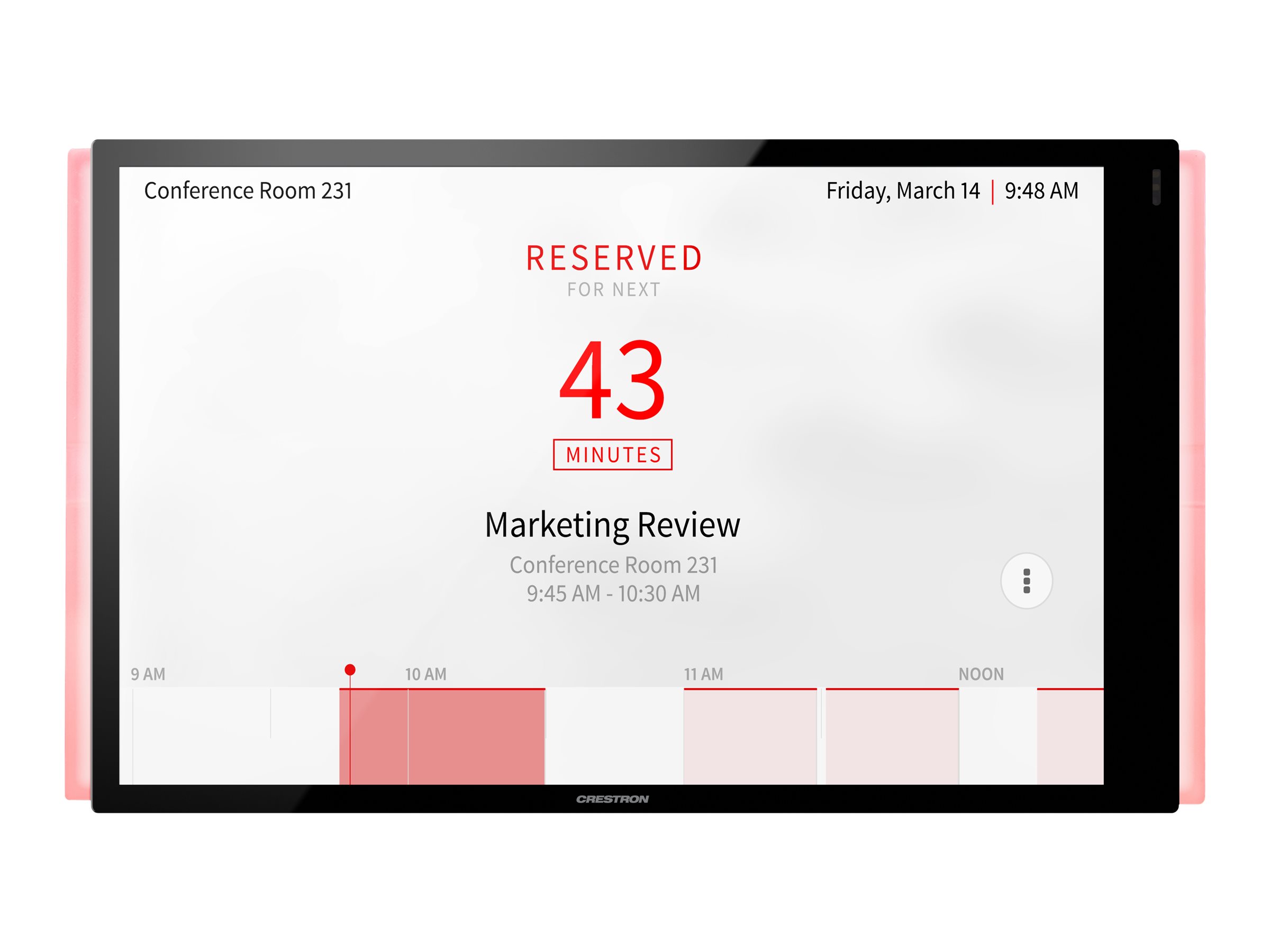 Crestron Room Scheduling Touch Screen TSS-1070-T-B-S-LB KIT | Overview ...