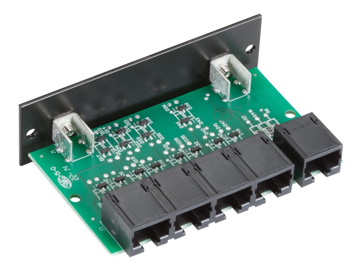 Black Box Modem Splitter 4-Port RS-232 with RJ-45 Rackmount Card | www ...