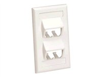 Panduit MINI-COM Classic Series Sloped Faceplates with Label and Label ...