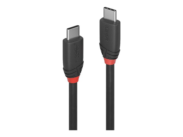Lindy Black Line - Câble USB de type-C - 24 pin USB-C pour 24 pin USB-C ...