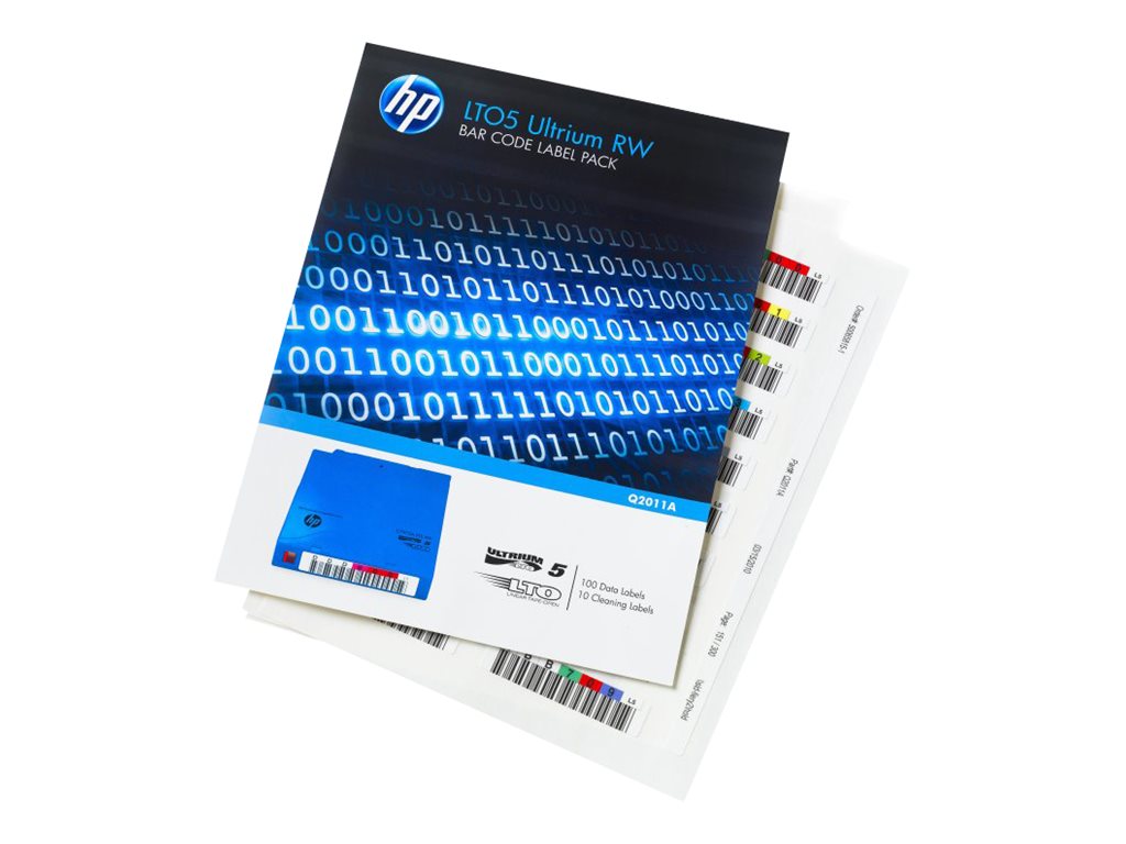 HPE LTO-5 Ultrium RW Bar Code Label Pack | Overview, Specs, Details | SHI
