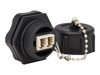 Tripp Lite Rigid Industrial IP68 Duplex Multimode Fiber Coupler (LC/LC ...