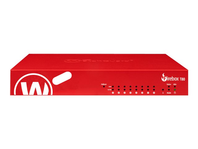 WatchGuard Firebox T80 - Dispositif de securite - avec 1 an de Standard ...