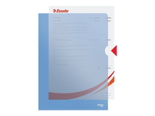 54837 - Esselte Standard Plus - L-shaped folder - for A4 - capacity: 40 ...
