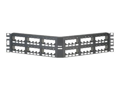 Panduit MINI-COM Flush Mount Modular - patch panel - 2U - 19"/23"