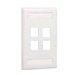 Panduit NetKey Flush Mount Screw-On Faceplates with Labeling - faceplate