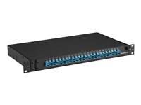Black Box Rackmount Fiber Panel Loaded - patch panel - 1U - 19"/23"