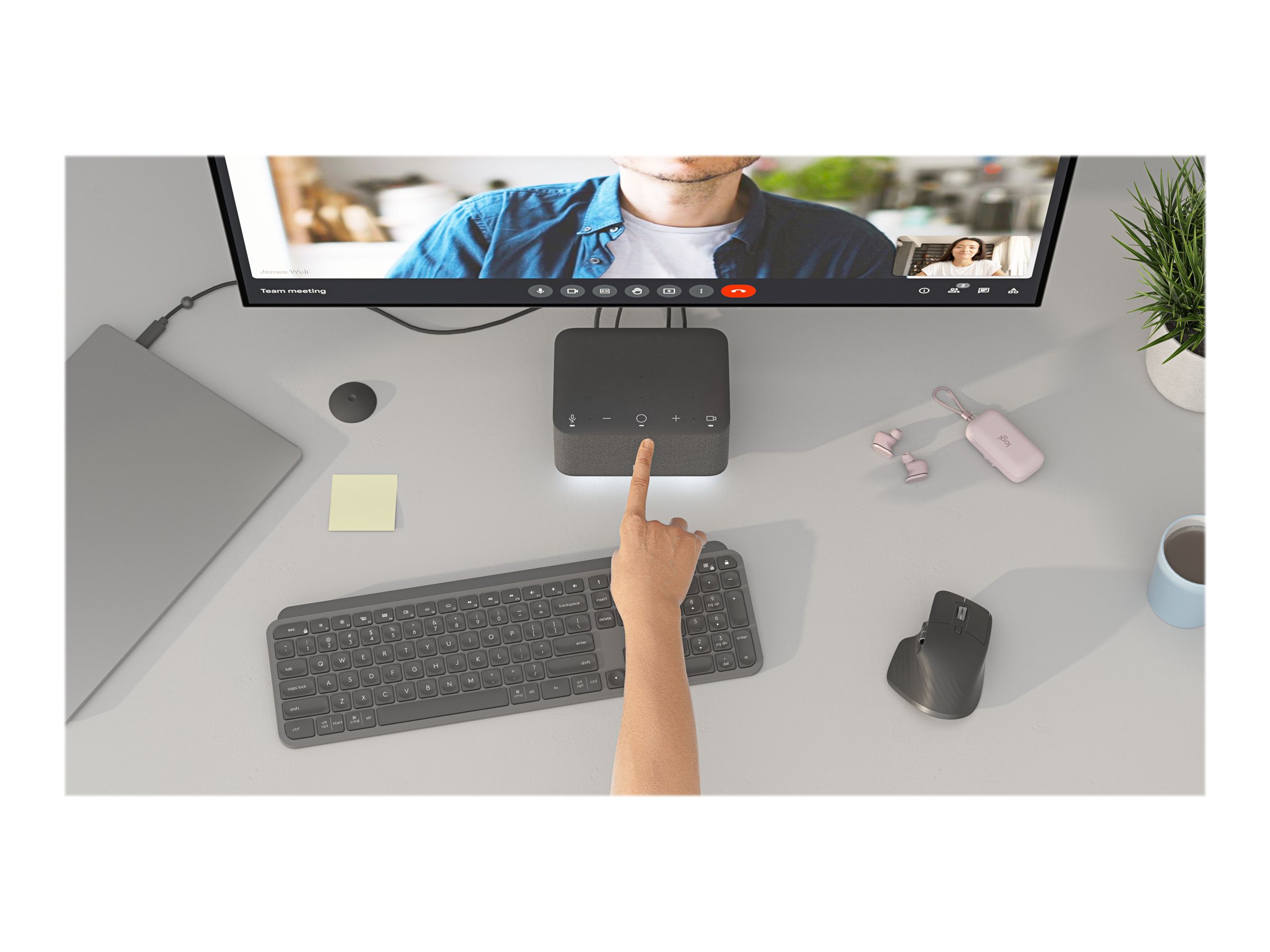 Logitech Logi Dock for UC, docking station, USB-C, HDMI, DP, Bluetooth ...