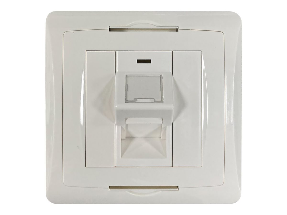 Eaton Tripp Lite Series 1-Port UK-Style Wall Plate, Unloaded Shuttered ...