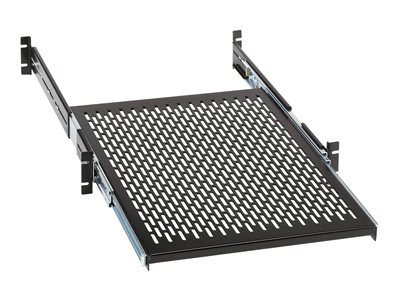 Black Box Rackmount Vented Sliding 4-Point Shelf - rack shelf