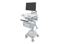 Ergotron StyleView Cart with LCD Pivot, LiFe Powered, 1 Tall Drawer ...