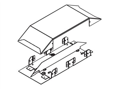 Wiremold OFR Series Overfloor Raceway 4-Gang Box - cable raceway ...