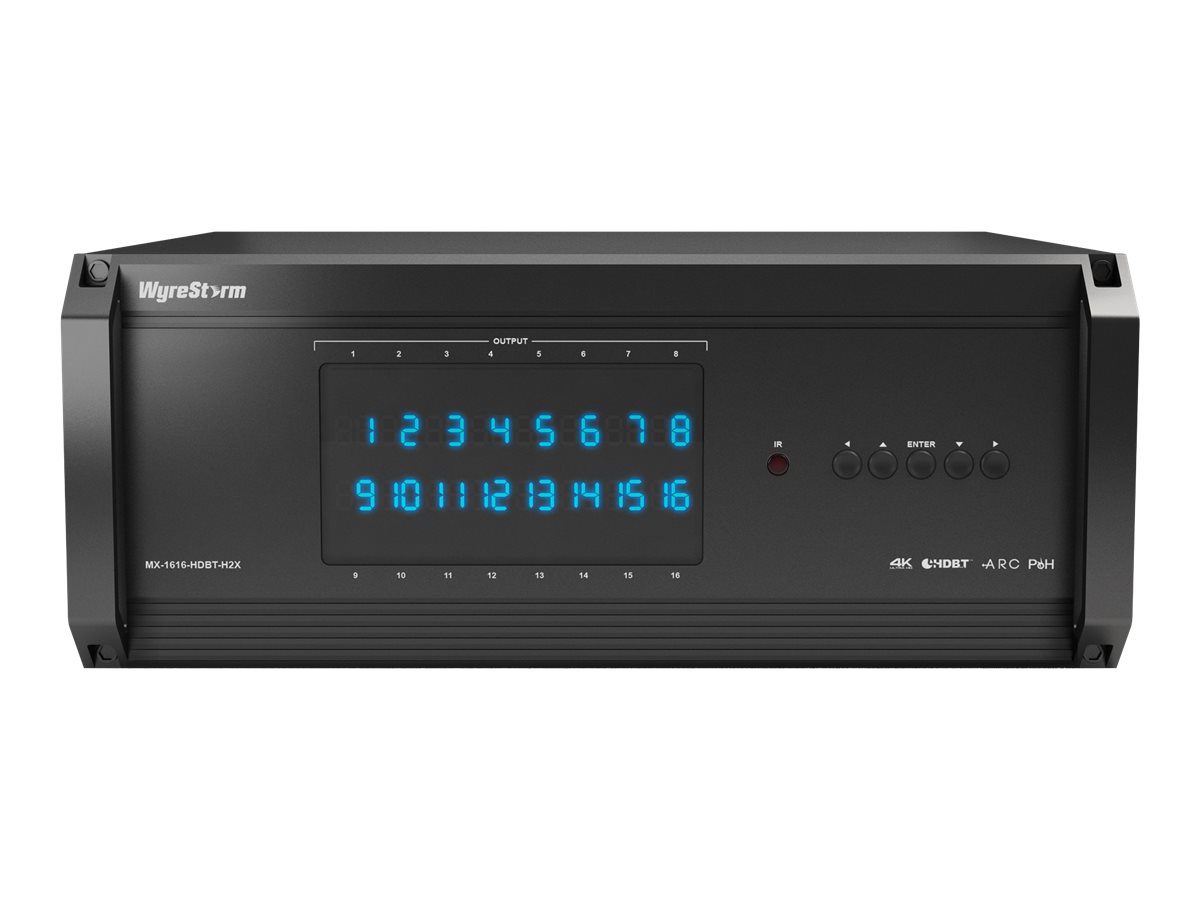 WyreStorm H2X 16 Slot 18Gbps 4K HDR Modular Matrix Switch Chassis | Overview, Specs, Details | SHI