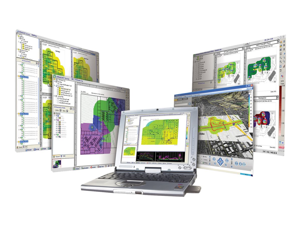 AirMagnet WiFi Analyzer and Survey Pro/Planner Bundle | Overview, Specs ...