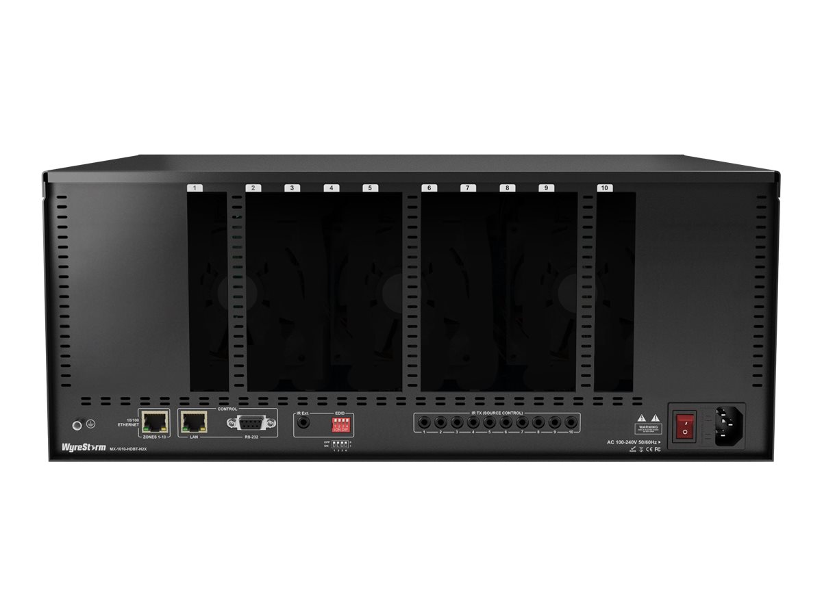 WyreStorm H2X 10 Slot 18Gbps 4K HDR Modular Matrix Switch Chassis | www.shi.com