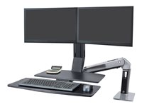 Ergotron WorkFit-A Dual Workstation With Worksurface - standing desk ...