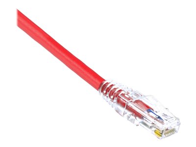 Weltron patch cable - 1 ft - red