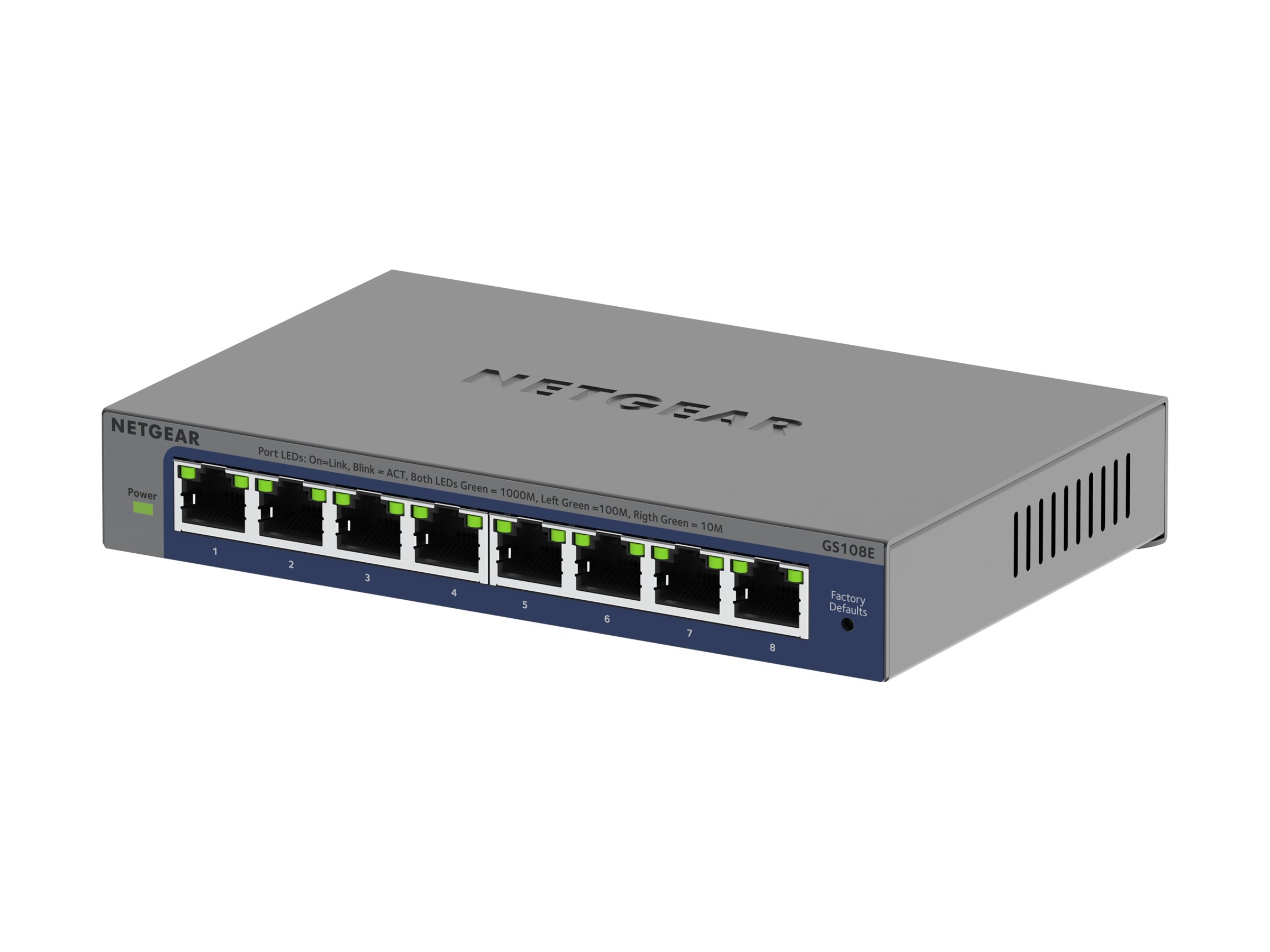 NETGEAR Plus GS108E - Switch | Overview, Specs, Details | SHI