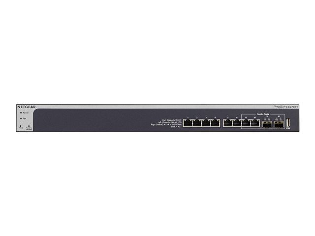 NETGEAR Smart XS708T - switch - 8 ports - smart - rack-mountable ...