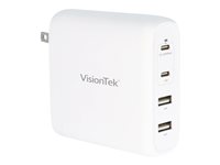 VisionTek power adapter - 2 x USB, 2 x USB-C - 100 Watt