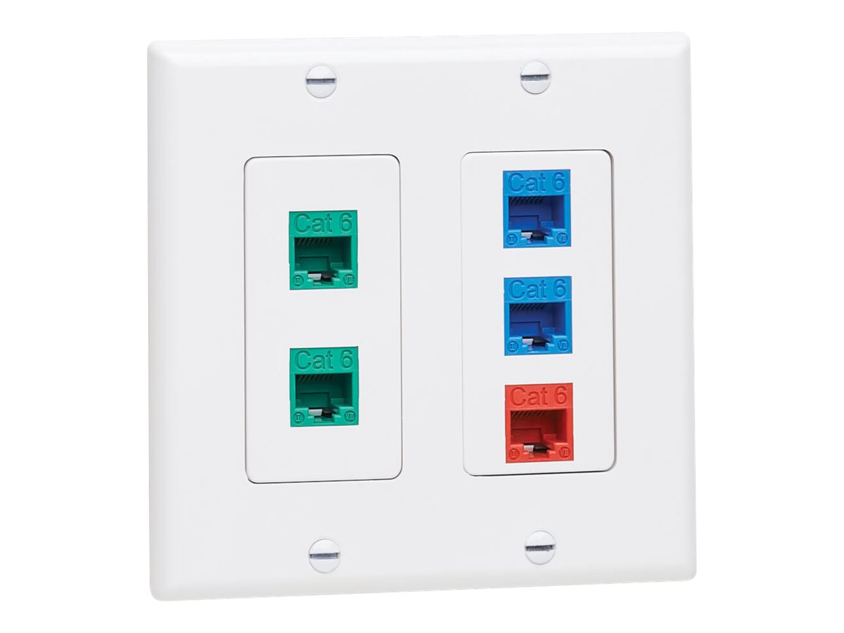 Tripp Lite Double-Gang Faceplate, Decora Style | www.shi.com