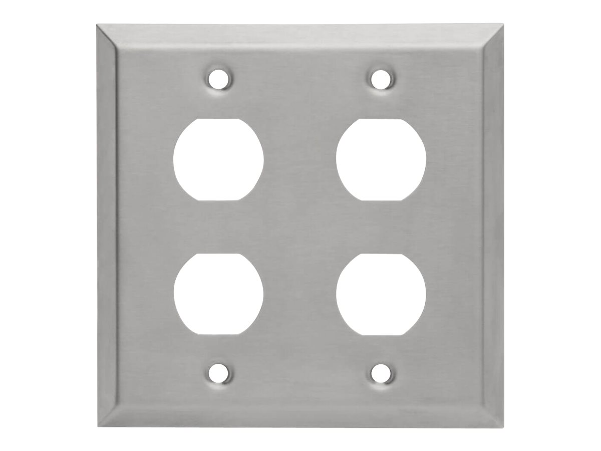 Tripp Lite RJ45 Bulkhead Wall Plate 4 Cutouts Industrial Metal Single ...