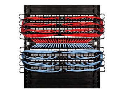 PATCHBOX PLUS+ - Cable retraction system - CAT 6a - STP - RAL 9005 (P60STPXC6AX24Y) verslui ...