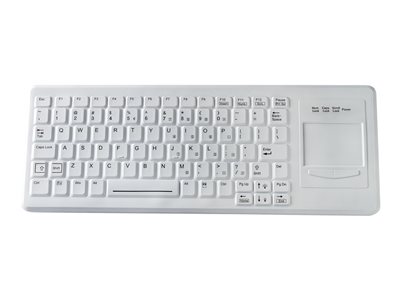 TG3 Electronics CK82S - Right Touchpad - keyboard - with touchpad - white