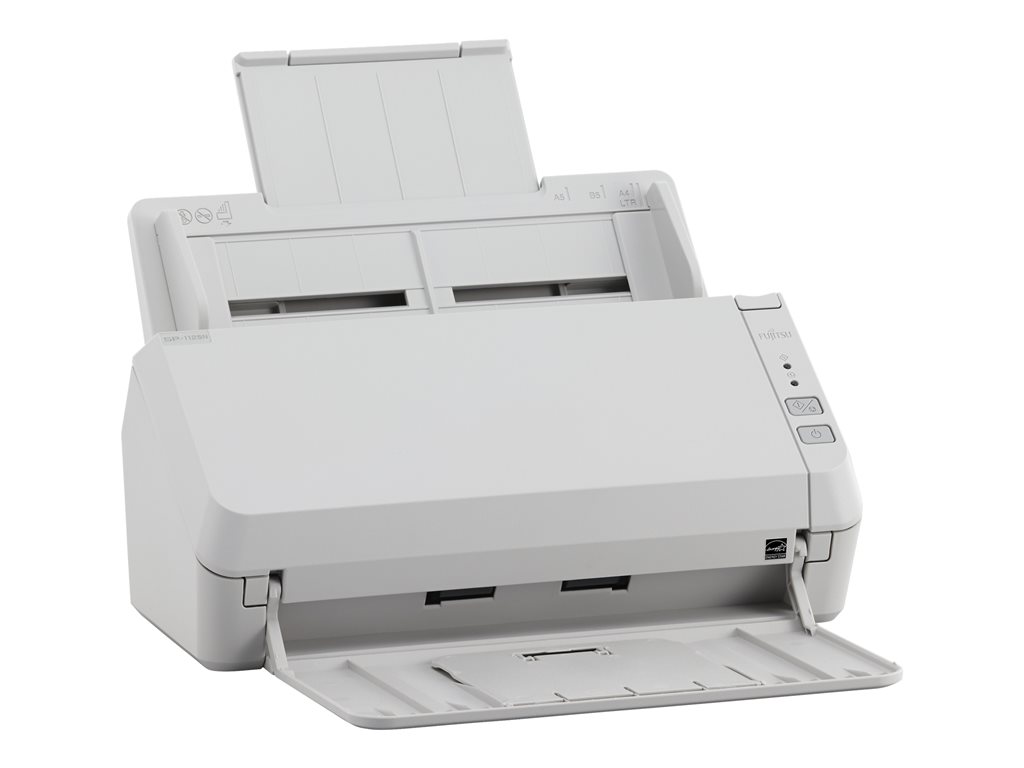 Fujitsu SP-1125N - document scanner - desktop - Gigabit LAN, USB 3.2 ...