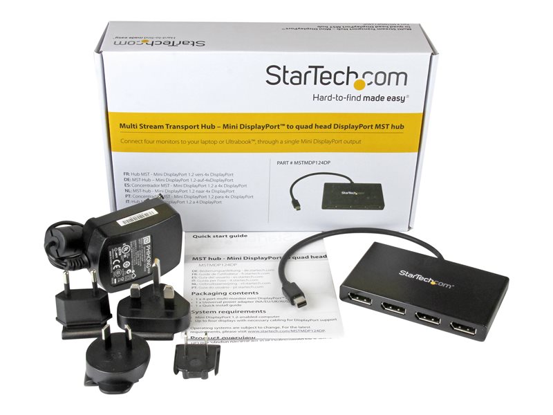 StarTech.com Hub MST Mini DisplayPort 1.2 vers 4x DP (MSTMDP124DP)