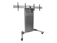 Chief Fusion Ultrawide Mobile Display Cart - For Displays 55-100" - Silver