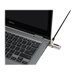 Kensington Slim N17 Combination Laptop Lock for Wedge-Shaped Slot ...
