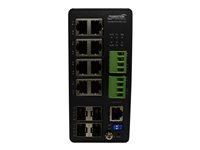 Transition Networks Hardened SISGM1040-284-LRT - switch - 12 ports ...