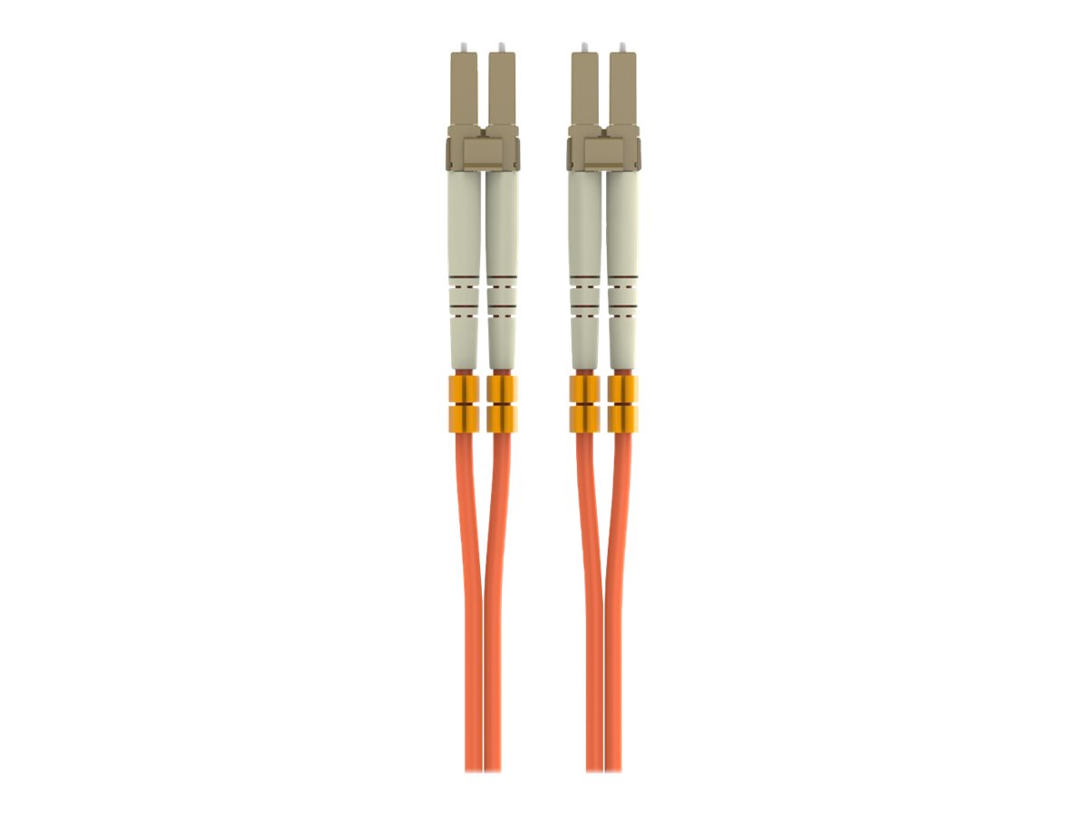 Belkin 2M Fiber Optic Cable; Orange Multimode LC/LC Duplex, 50/125 OM2 ...