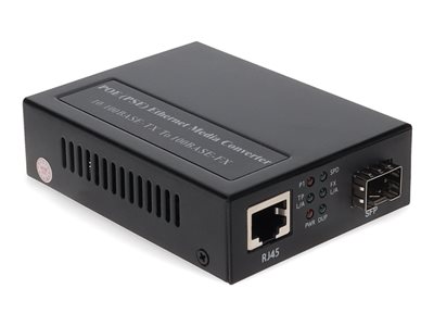 AddOn 100Mbs 1 RJ-45 to 1 SFP Media Converter - fiber media converter ...