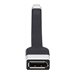 Tripp Lite USB C to DisplayPort Flat Adapter Cable (M/F) - 4K 60 Hz, UHD, Thunderbolt 3 ...