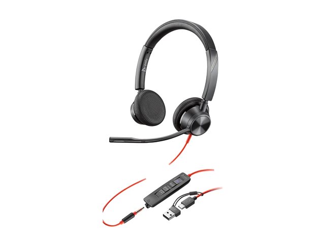 Poly Blackwire 3325 - headset - 3.5 mm jack, USB-C - 8X222AA - Currys ...
