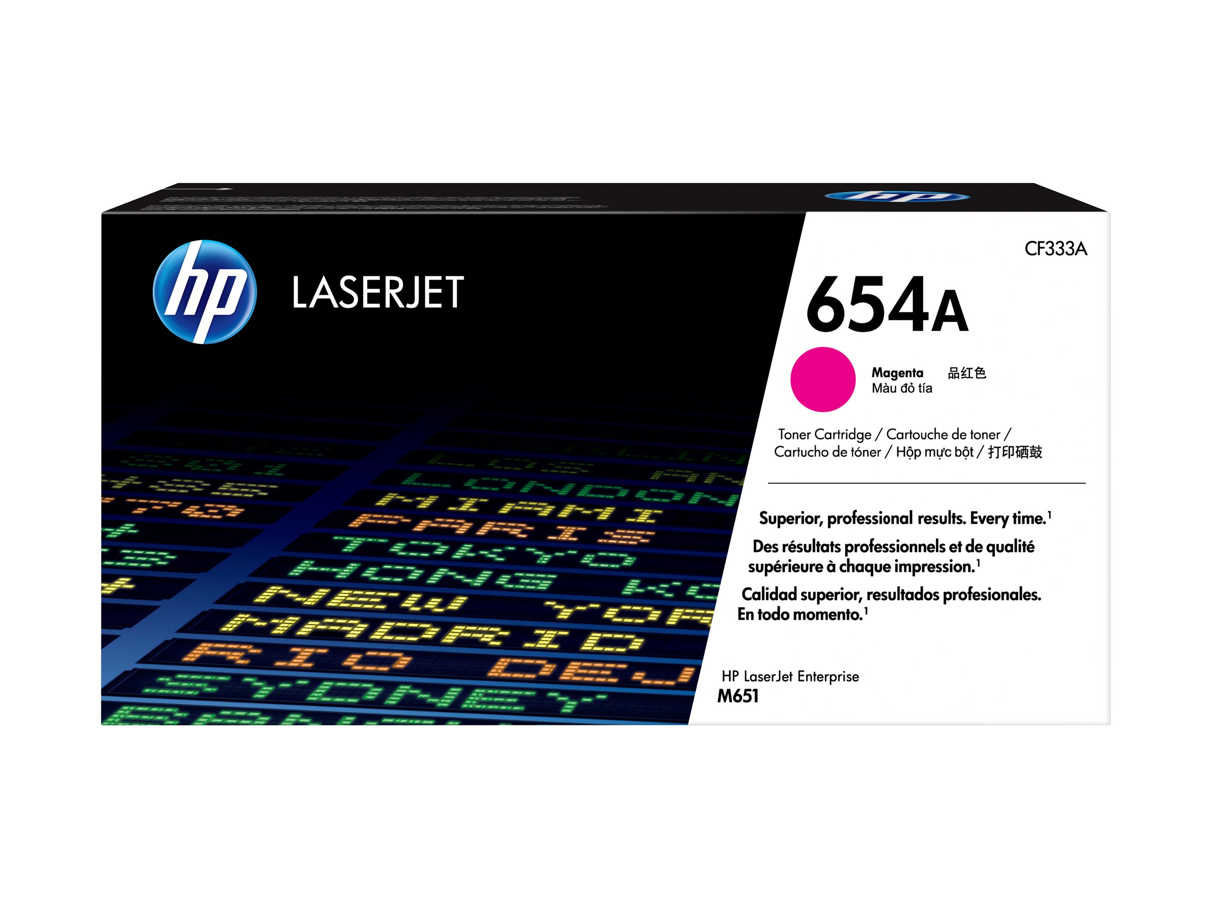 HP 654A, magenta, original, LaserJet, toner cartridge (CF333A ...