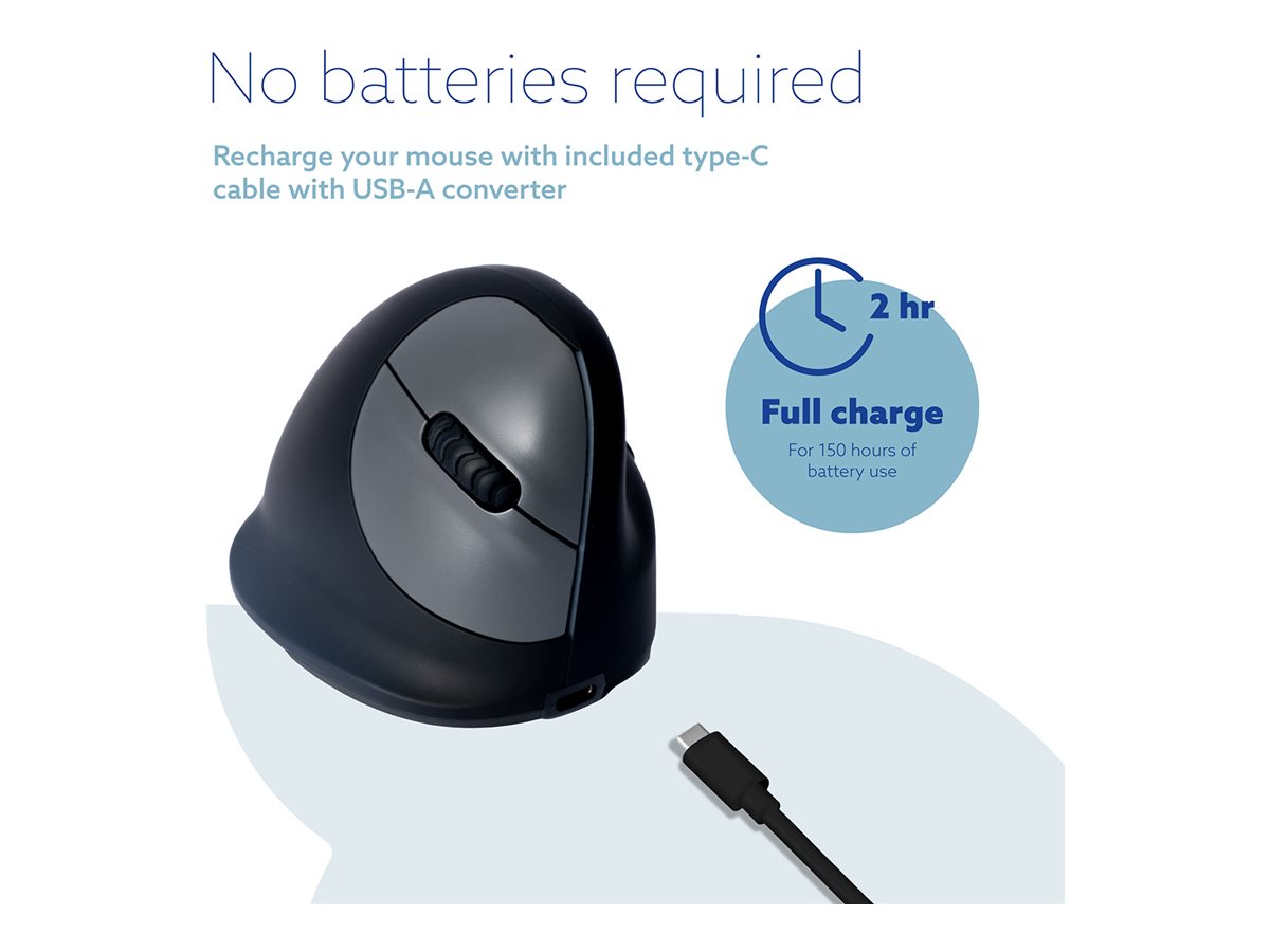 R-Go HE Mouse Ergonomic Mouse Wireless Large Right | www.shi.com