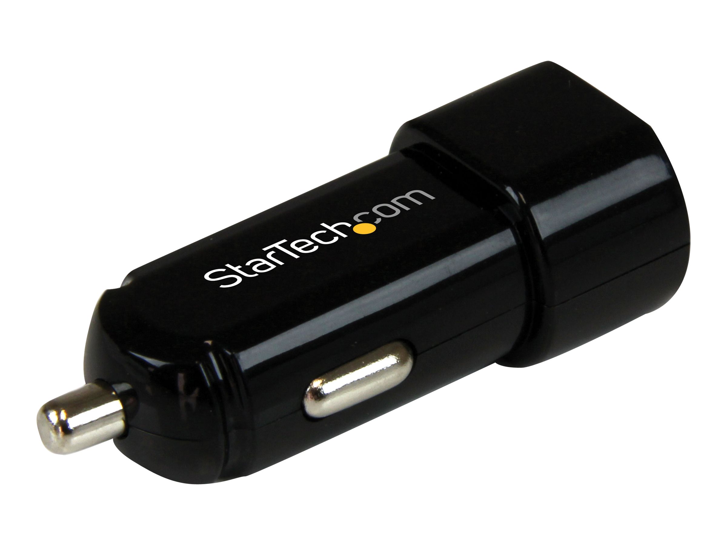 StarTech.com Dual-port USB car charger, 17W/3.4A, black car power ...