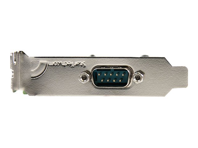 StarTech.com 1 Port Low Profile Native RS232 PCI Express Serial Card with 16550 UART - serial ...