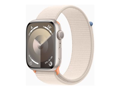 Apple Watch Series 9 (GPS) - starlight aluminium - smart watch with ...