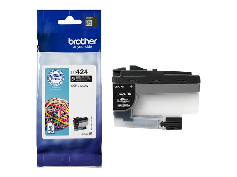 Brother LC424BK - noir - original - cartouche d'encre (LC424BK)