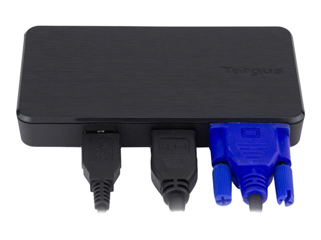 Targus Multi-Display Adapter - docking station - USB - VGA, HDMI - 1GbE ...